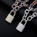 ICEDIAMOND Luxury O-block Chain Locker Charm Pendant Iced Out Bling Co