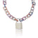 ICEDIAMOND Luxury O-block Chain Locker Charm Pendant Iced Out Bling Co